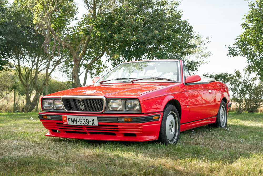 Lot 4 - 1991 Maserati Bi -Turbo Spyder E