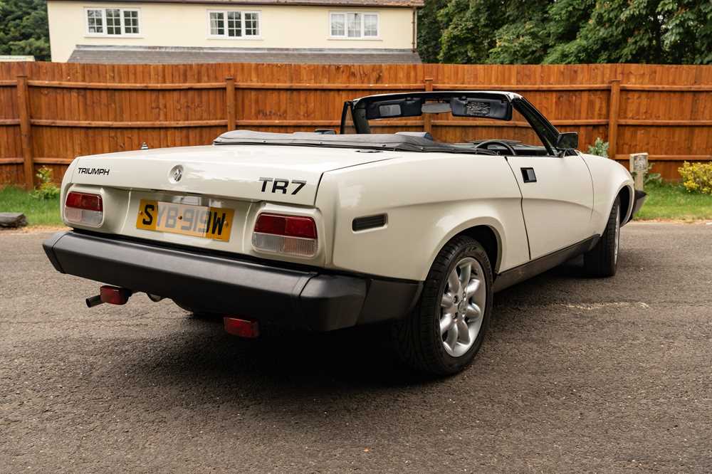 Lot 19 - 1980 Triumph TR7 Convertible