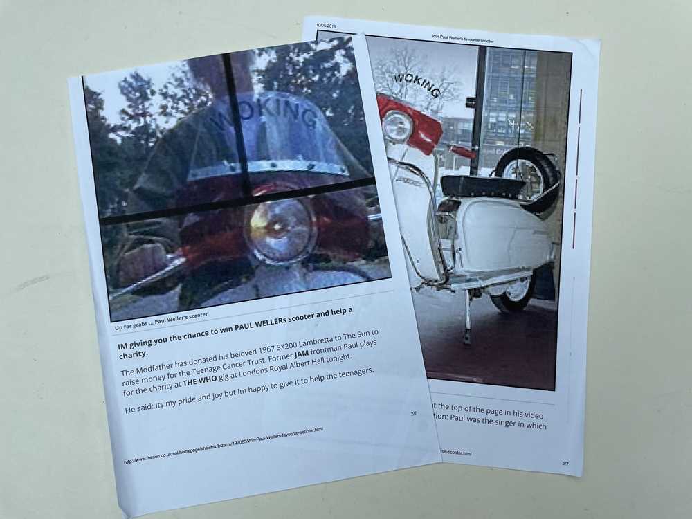 Lot 42 - 1968 Lambretta SX200