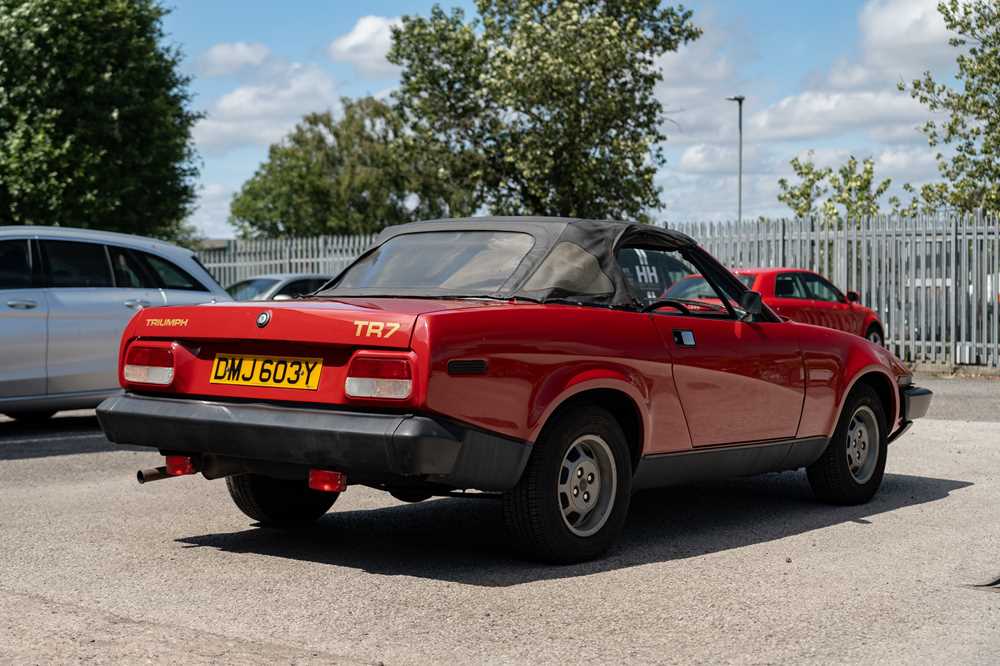 Lot 27 - 1982 Triumph TR7 Convertible