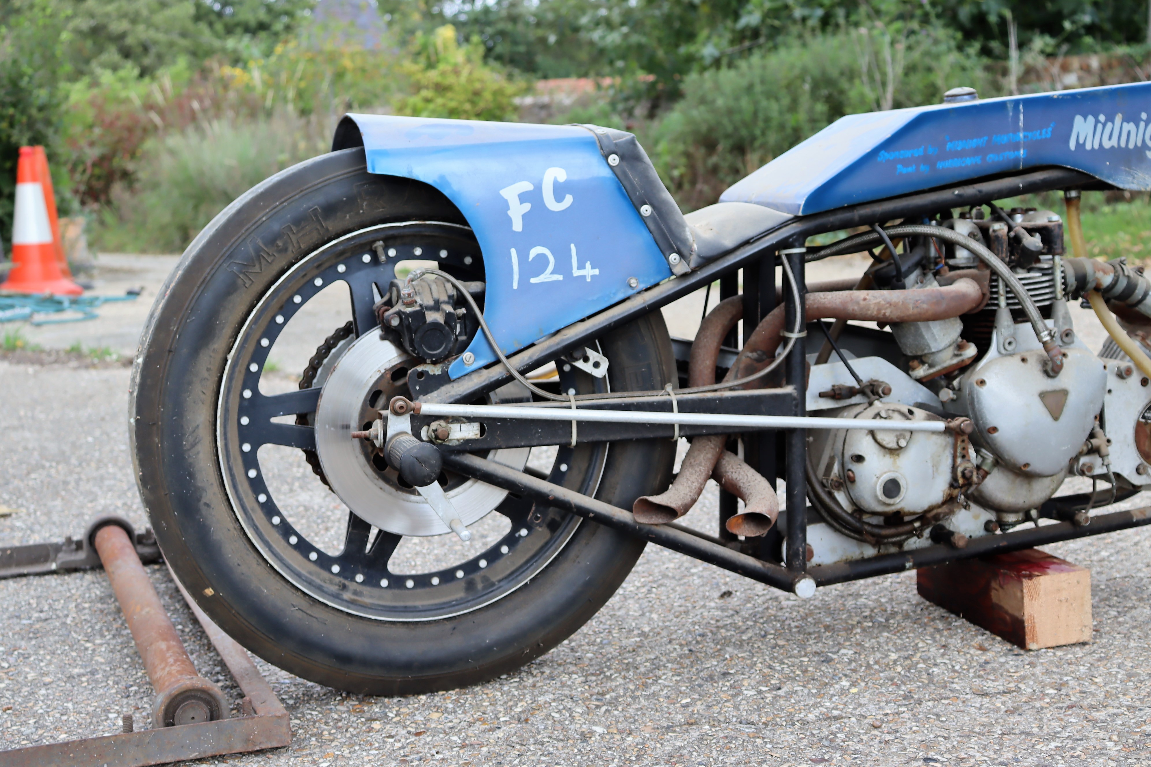 Lot 358 - 1970s Triumph Drag Bike
