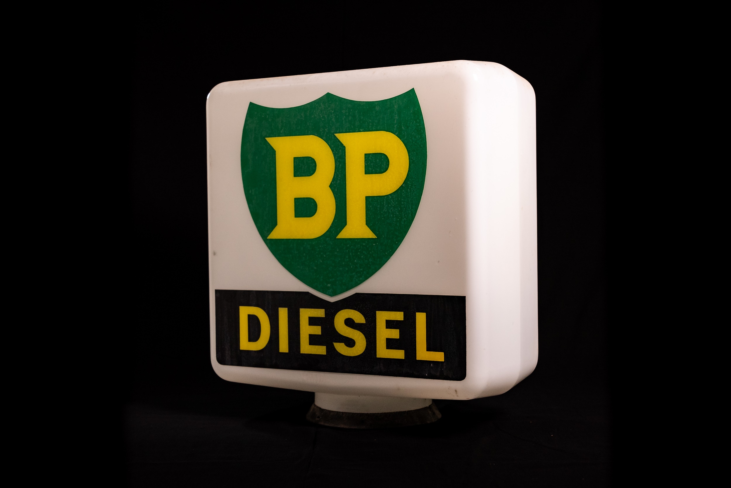 Lot 1 - BP Diesel Glass Petrol Pump Globe