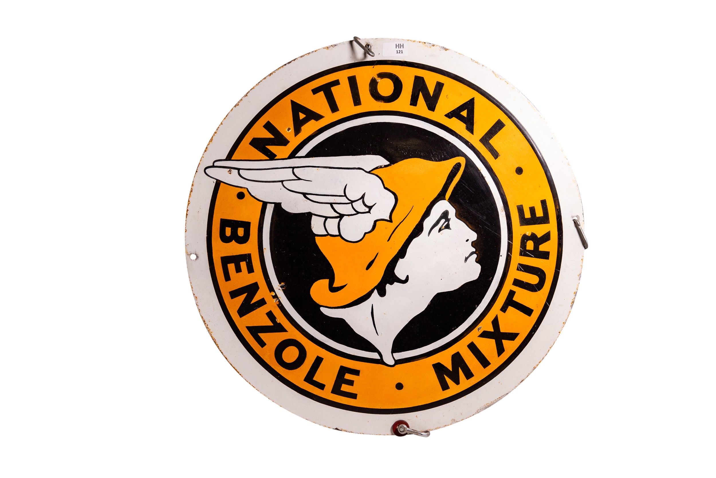 Lot 121 - National Benzole Mixture Enamel Sign