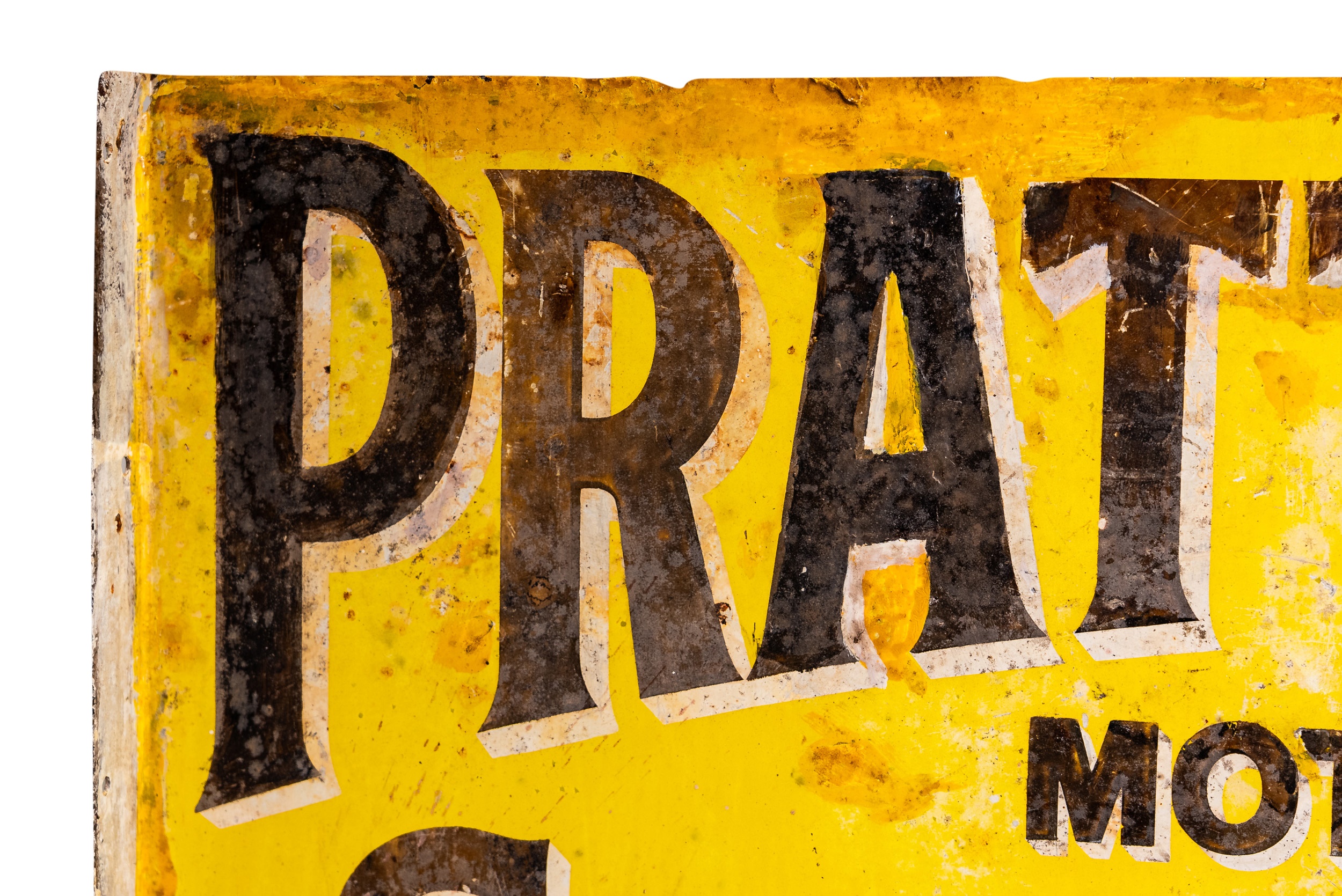 Lot 147 - Pratt’s Motor Spirit Enamel Sign