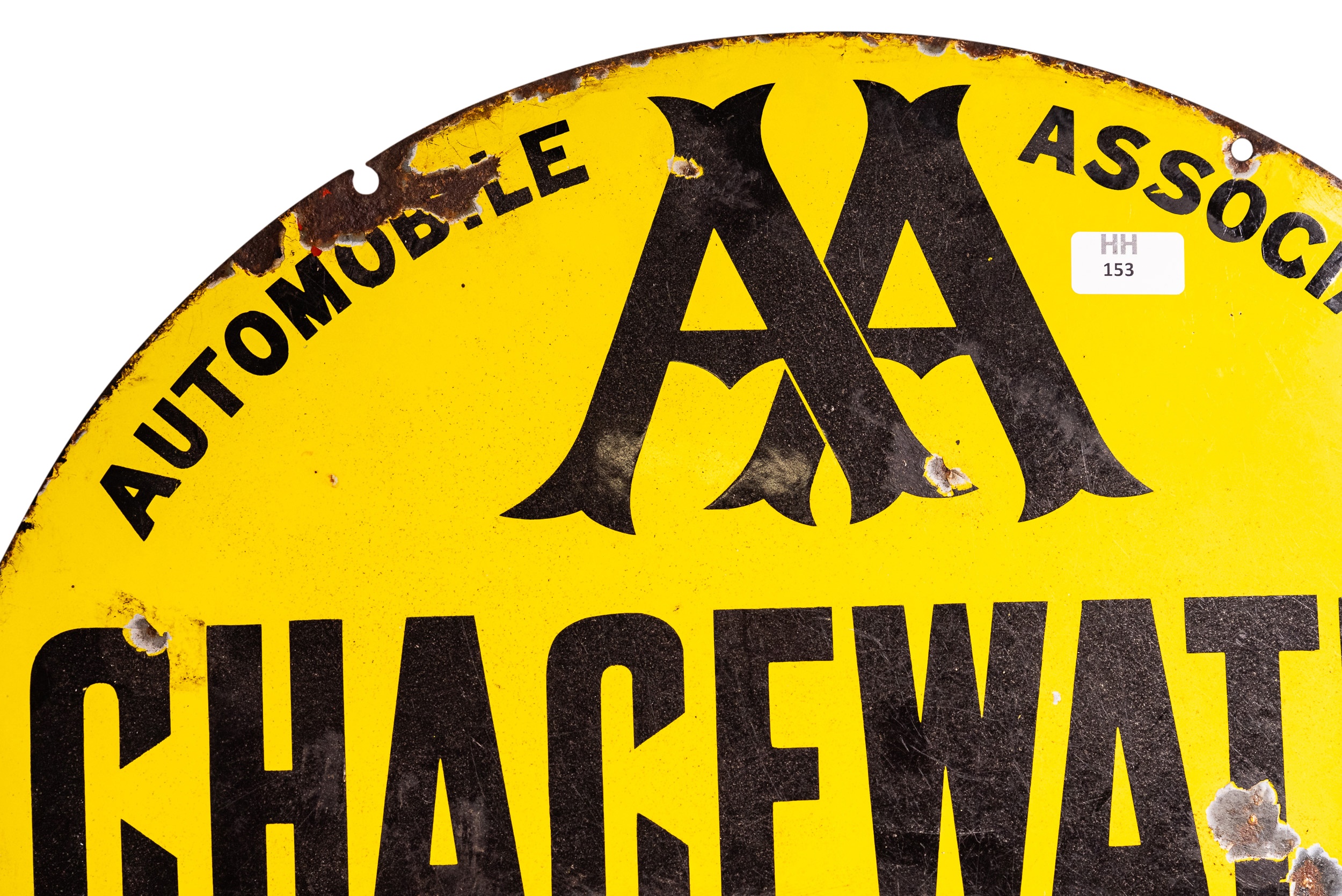 Lot 153 - An Early AA Road Sign
