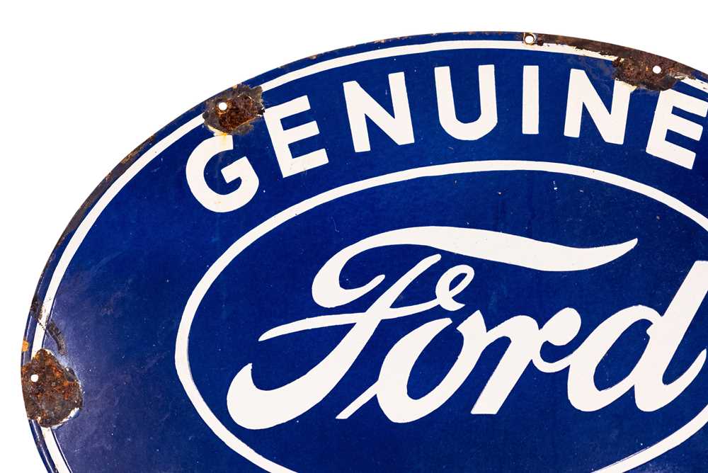 Lot 193 - ‘Genuine Ford Parts’ Enamel Sign