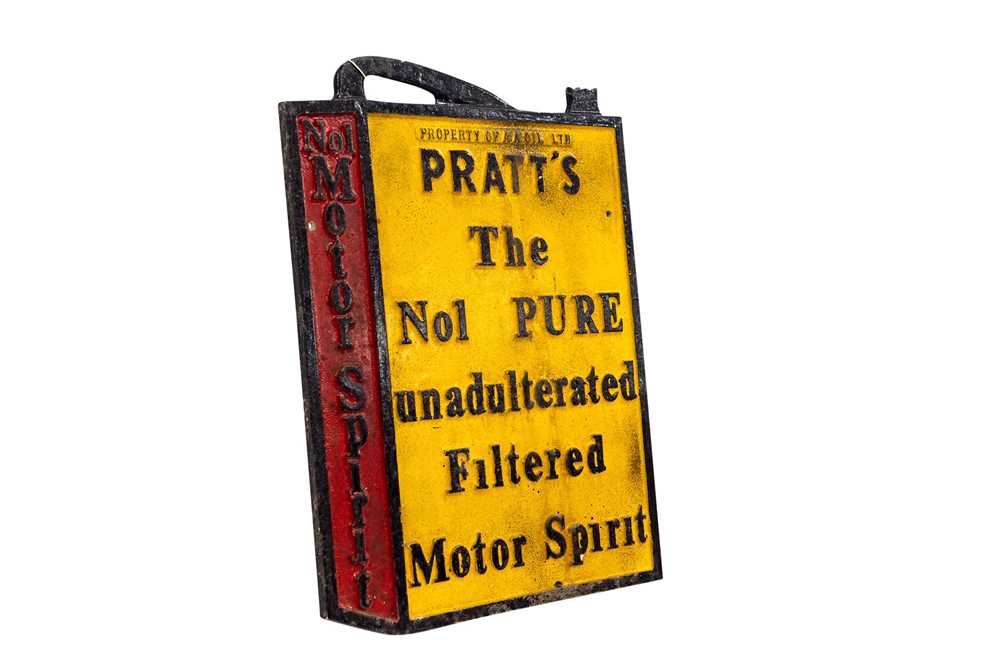 Lot 221 - Pratt’s Motor Spirit Sign