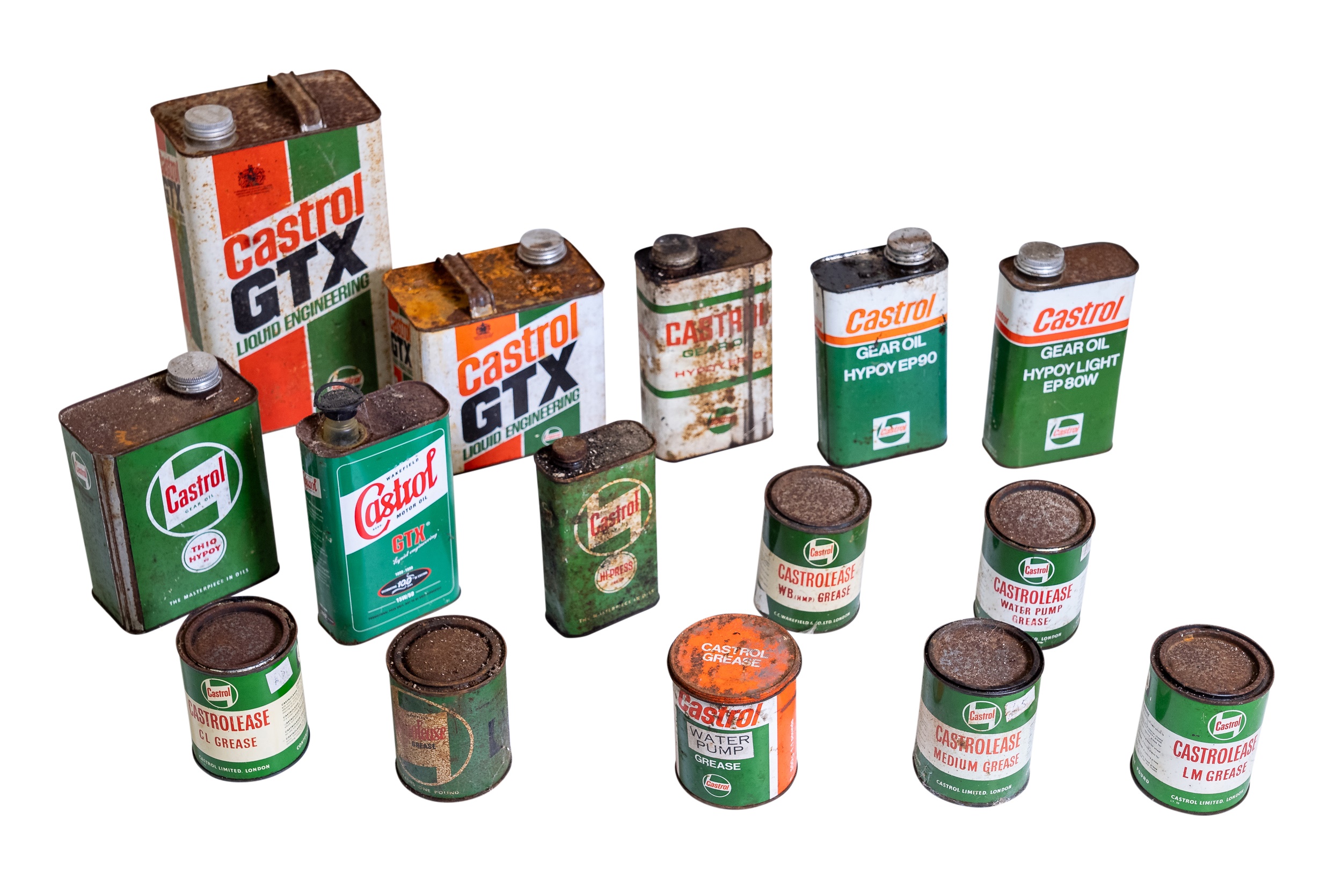 Lot 276 - Quantity of Castrol Oil and Grease Cans