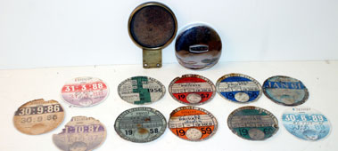 Lot 306 - Tax Disc Holders & Early Tax Discs