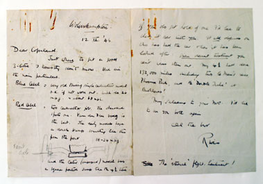 Lot 105 - Illustrated Four Page Letter By Rivers