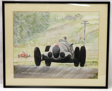 Lot 545 - Mercedes-Benz W125 Original Artwork By Andy