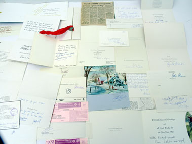 Lot 615 - Collection of Signed Paperwork