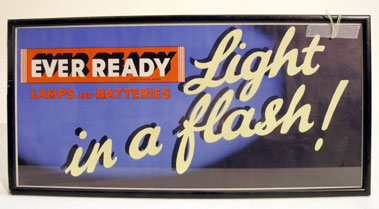 Lot 416 - Three Glass Advertising Signs