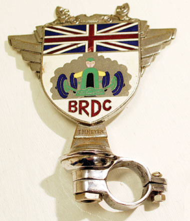 Lot 300 - BRDC Car Badge