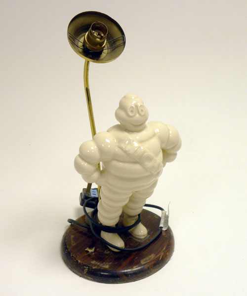 Lot 222 - Ceramic Michelin Desk Lamp
