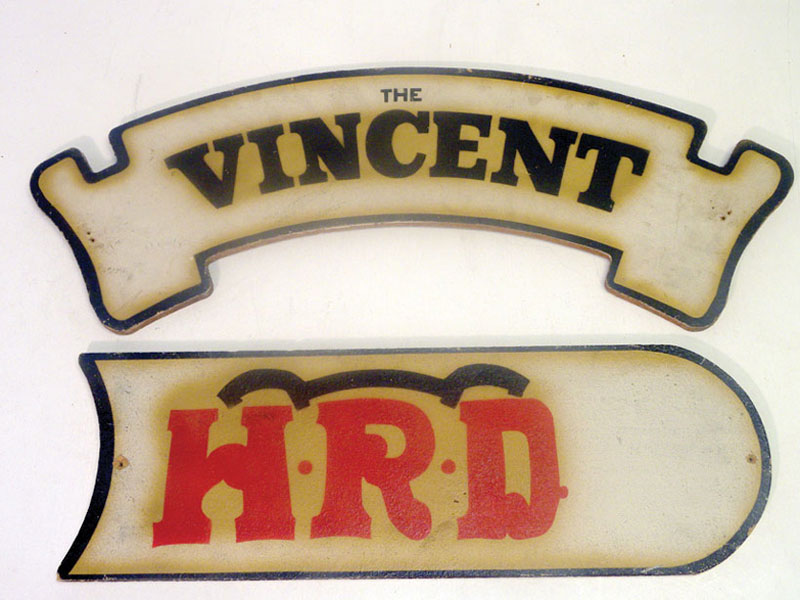 Lot 709 - Two Vincent 'HRD' Signs