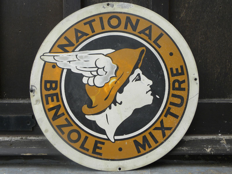 Lot 26 - National Benzole Tin Advertising Sign