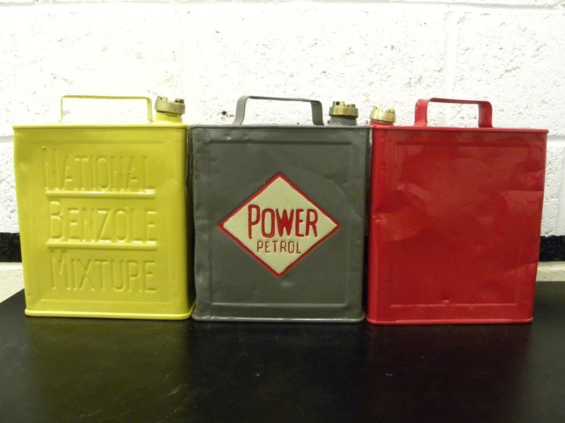 Lot 119 - Three 2-Gallon Petrol Cans