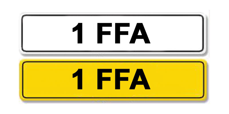 Lot 3 - Registration Number 1 FFA
