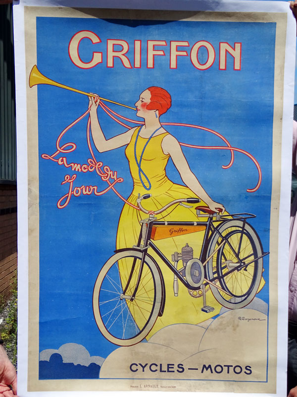 Lot 114 - An Original Griffon Motorcycles Poster,