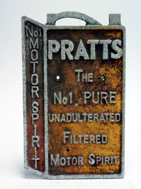 Lot 253 - Pratts Motor Spirit Advertising Sign