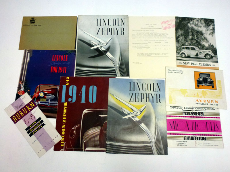 Lot 144 - Pre-War American Sales Brochures