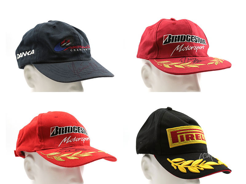 Lot 539 - Four Signed Formula One Baseball Caps