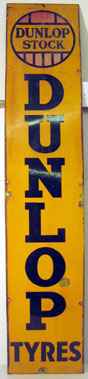 Lot 225 - Dunlop Rectangular Enamel Sign
